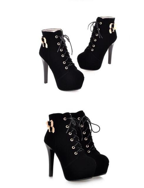 Red Platform High Heel Boots on Luulla