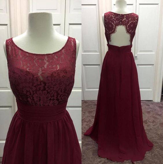 2018 Lace Top Sleeveless Backless Prom Dress,sexy Chiffon A-line Party ...