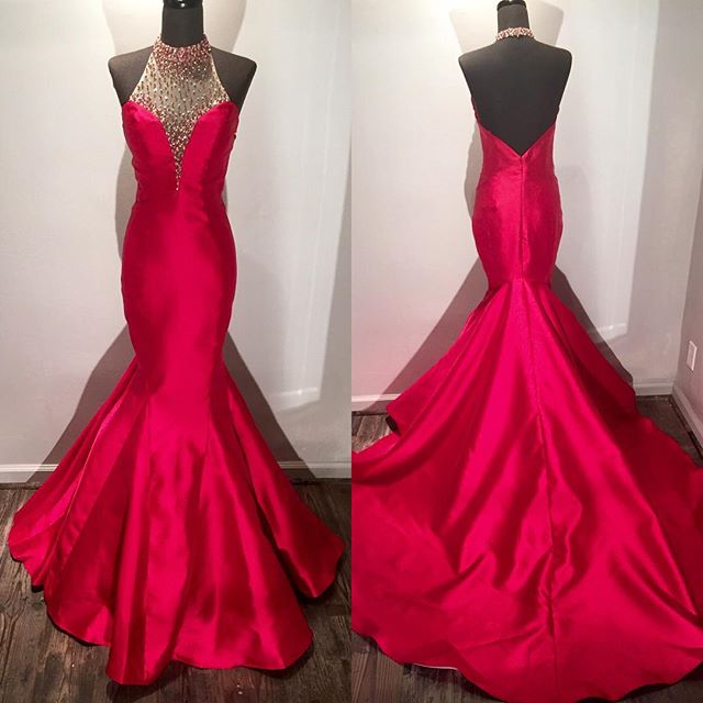 Red Prom Dress,prom Dress,red Prom Gown,prom Gowns,elegant Evening ...